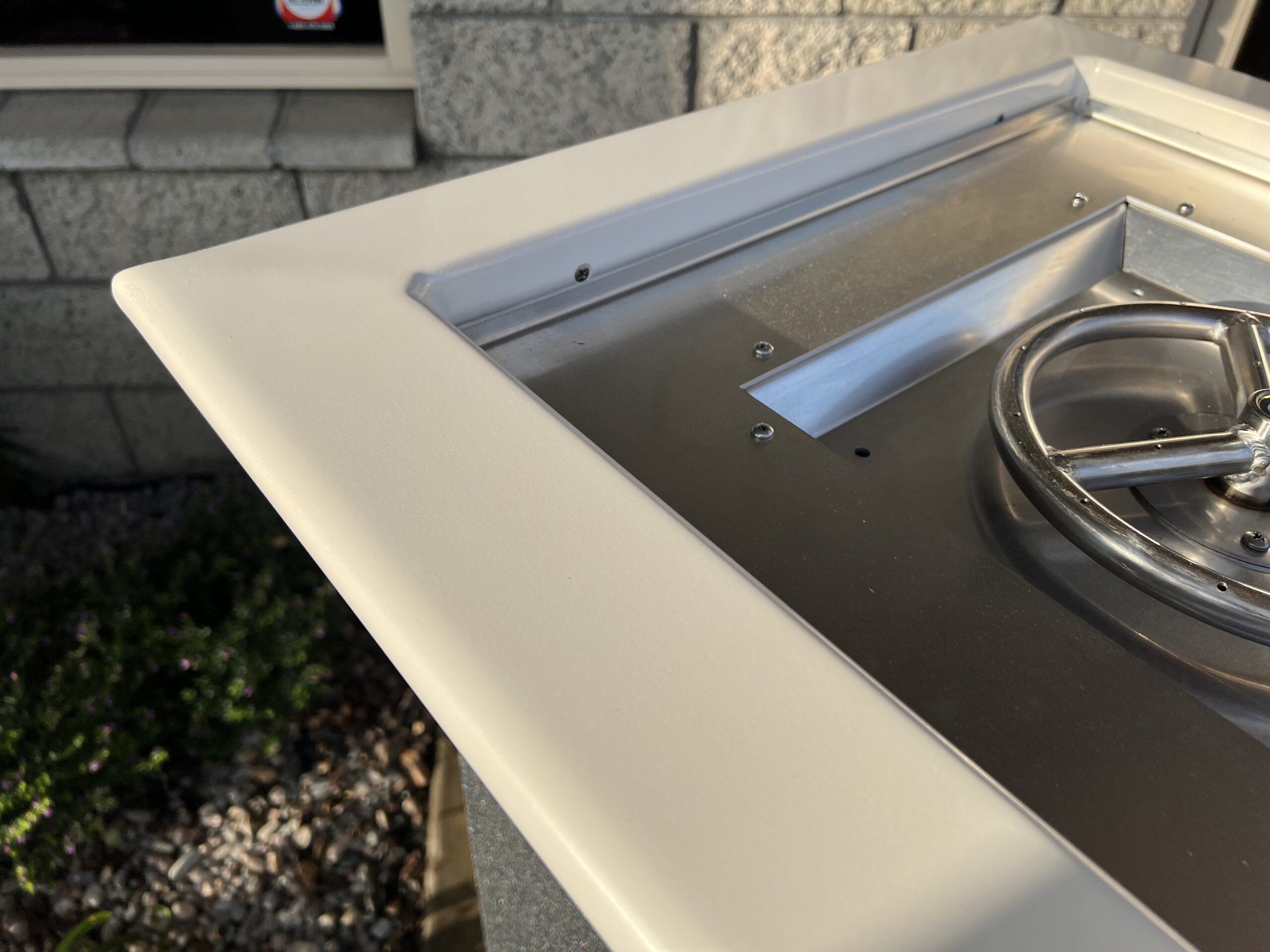 White Fire Bowls For Pools - USA Fire Bowls