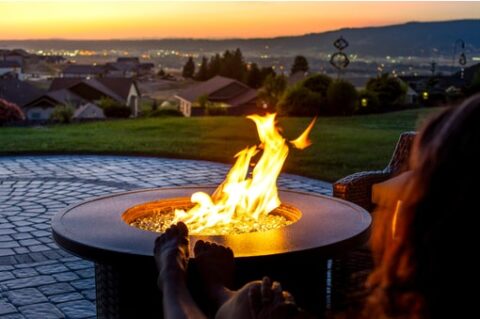 Swimming Pool Fire Features - USA Fire Bowls