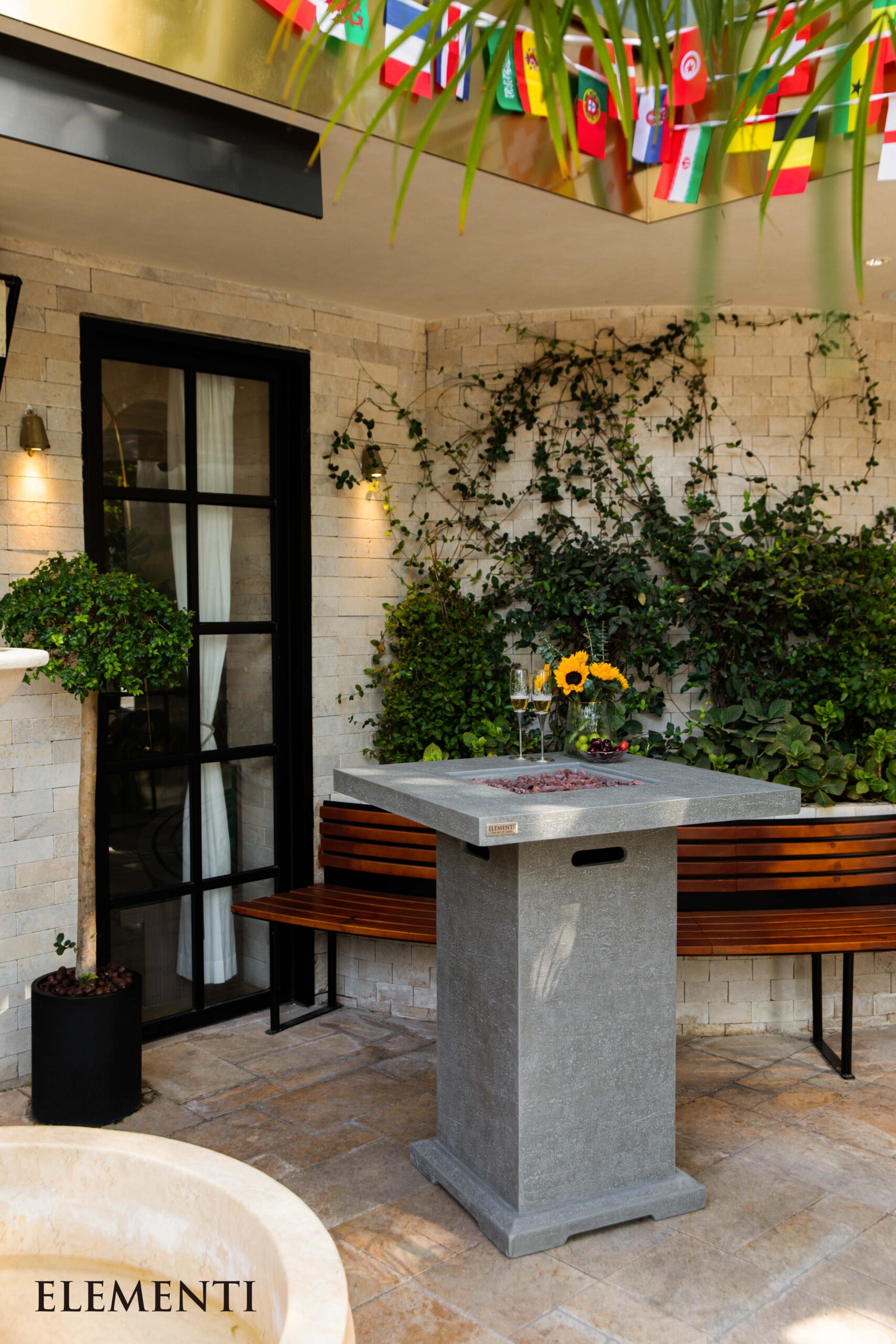 Montreal Bar Fire Table - USA Fire Bowls