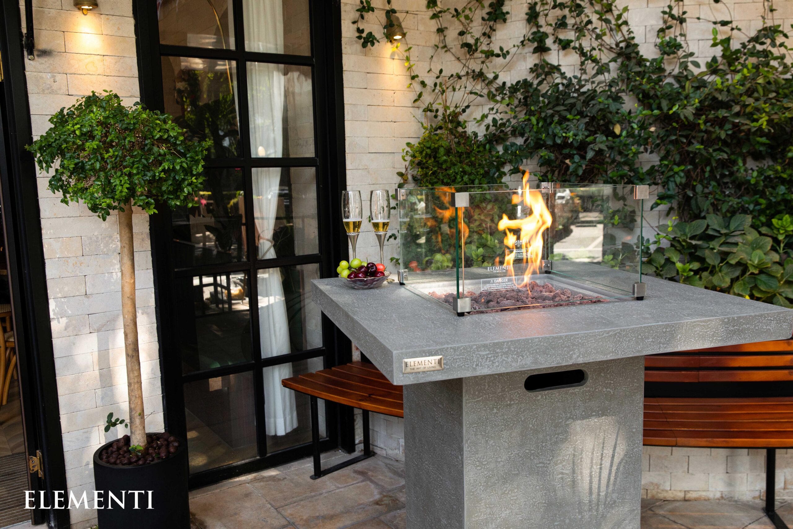 Montreal Bar Fire Table - USA Fire Bowls