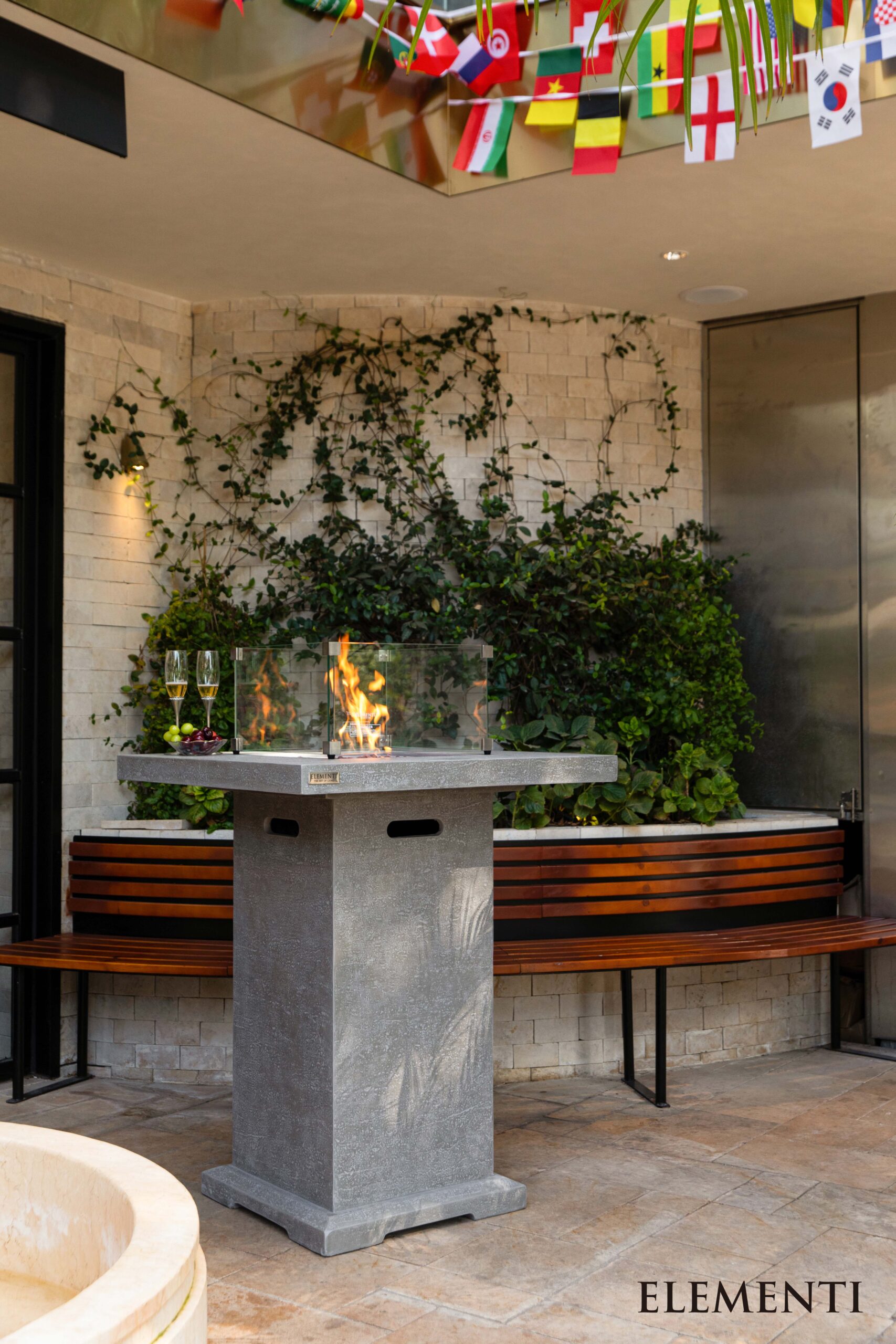 Montreal Bar Fire Table - USA Fire Bowls